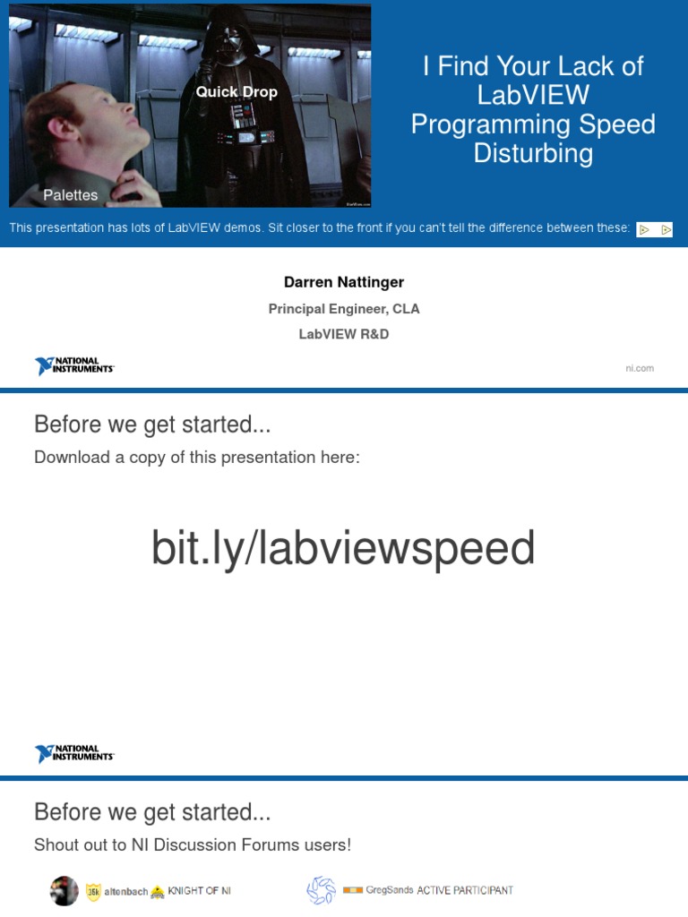 I Find Your Lack of LabVIEW Programming Speed Disturbing | PDF | Computer Programming ...