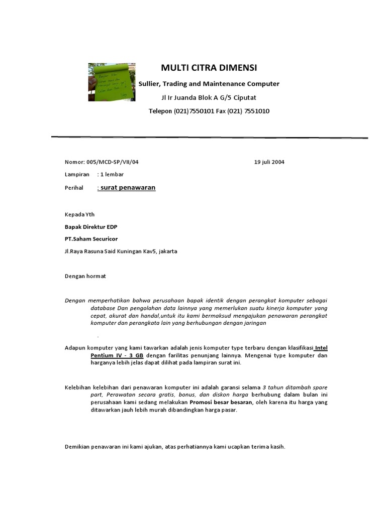 Multi Citra Dimensi | PDF | Bisnis