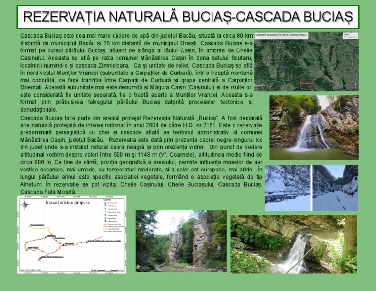 Panou Turistic Cascada Bucias | PDF