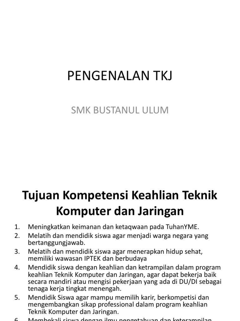 Pengenalan TKJ | PDF