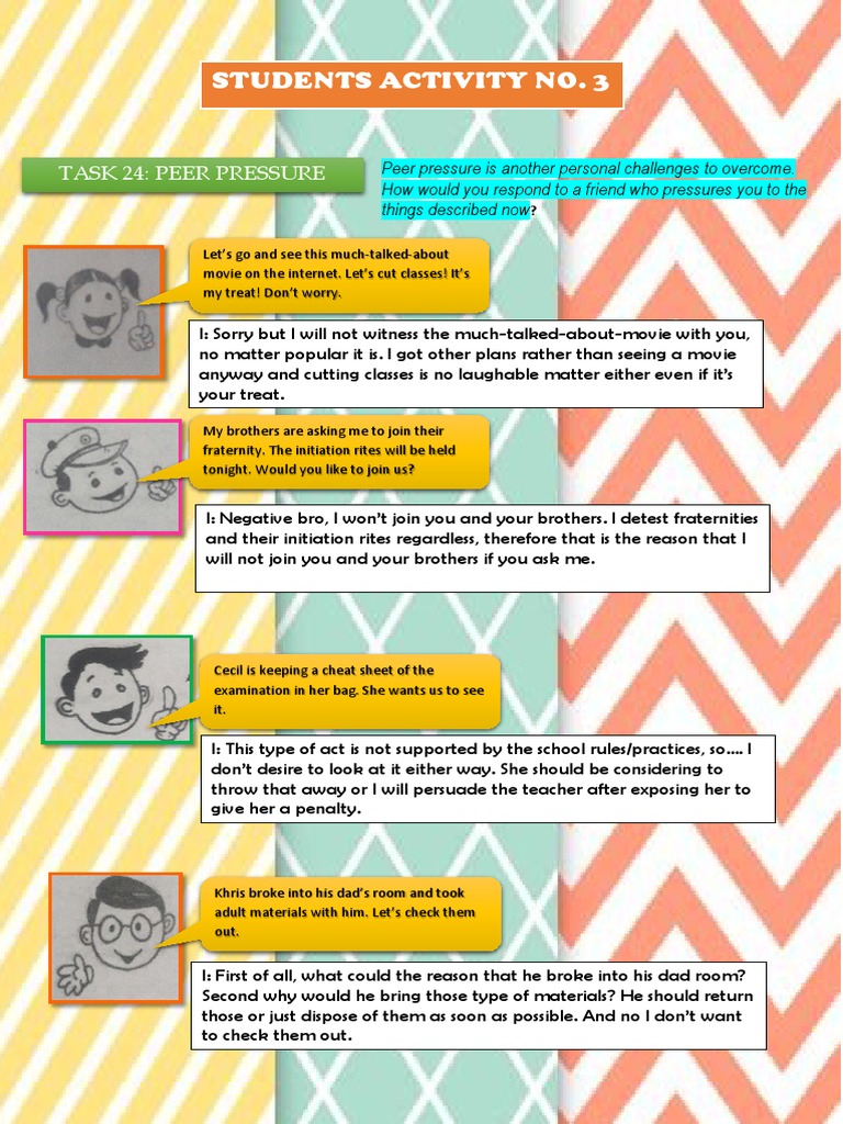 Peer Pressure Is Another Personal Challenges To Overcome | PDF ...