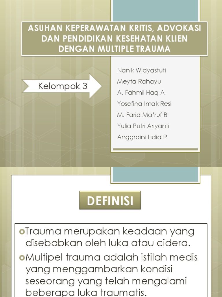 T13 Multiple Trauma | PDF