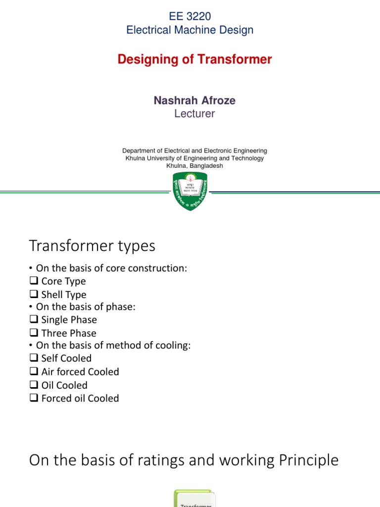 Transformer Design PDF | PDF | Transformer | Power Engineering