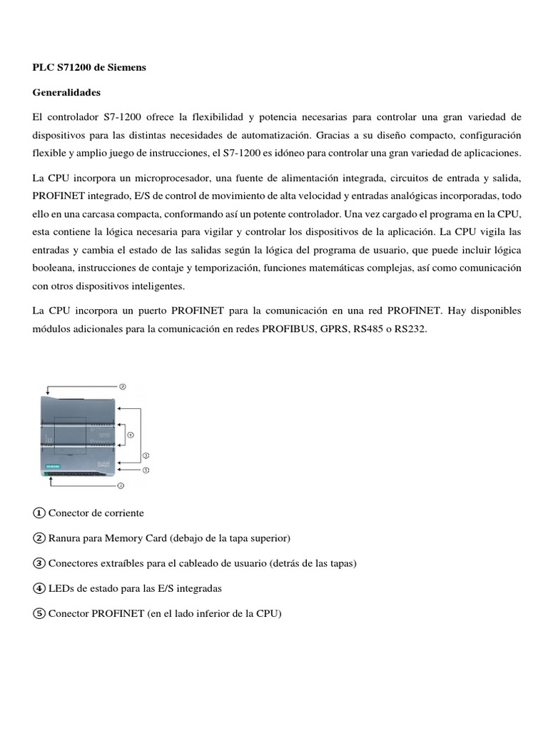 PLC s7 1200 | PDF | Programa de computadora | Programación