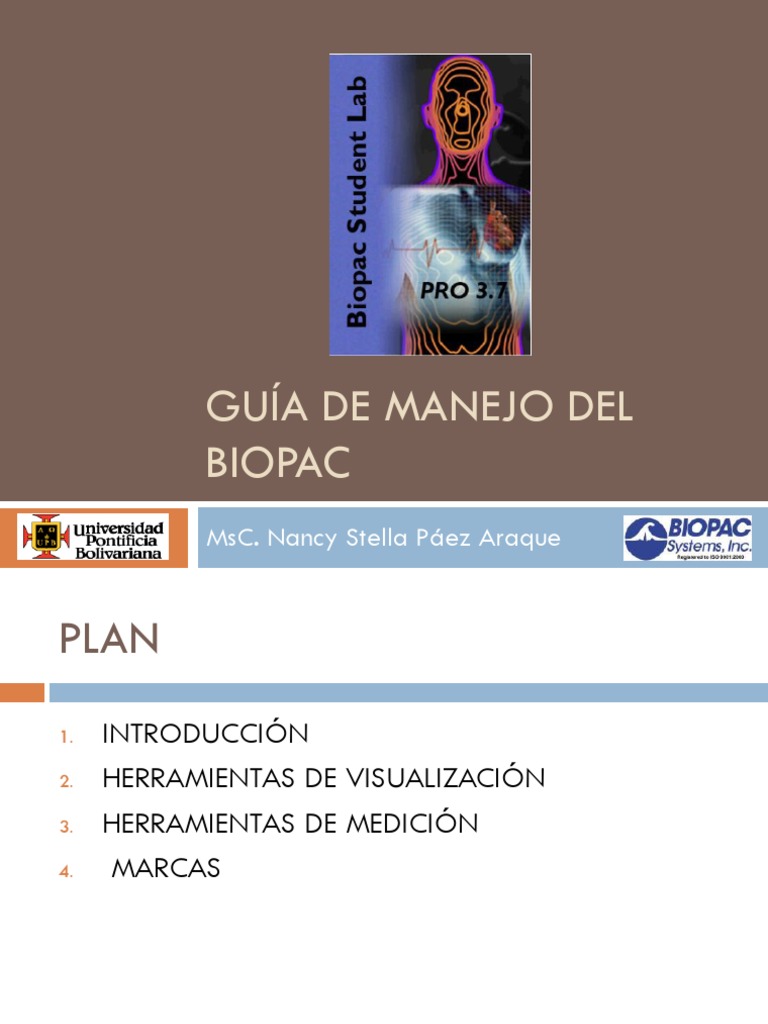 Manejo Básico Del Biopac | PDF