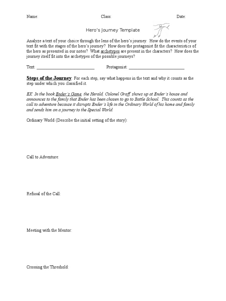 The Heros Journey Template | PDF | Hero