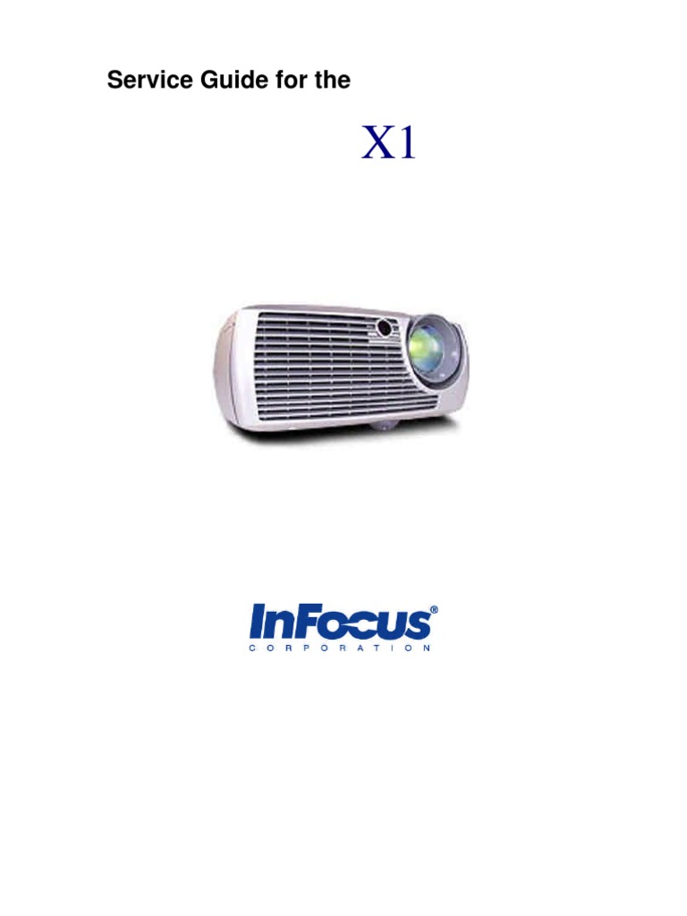 Infocus X1 Service Manual | PDF | Electrical Connector | Screw
