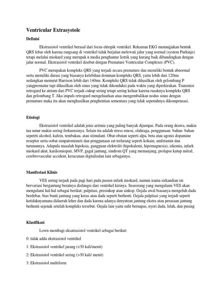 Ventricular Extrasystole | PDF