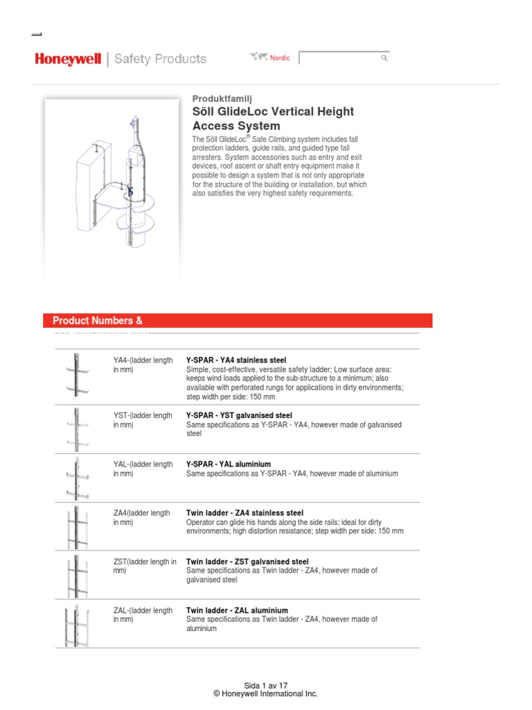 SLL Glideloc Ladder Systems Emeauk Amp Aus PDF | PDF | Galvanization ...