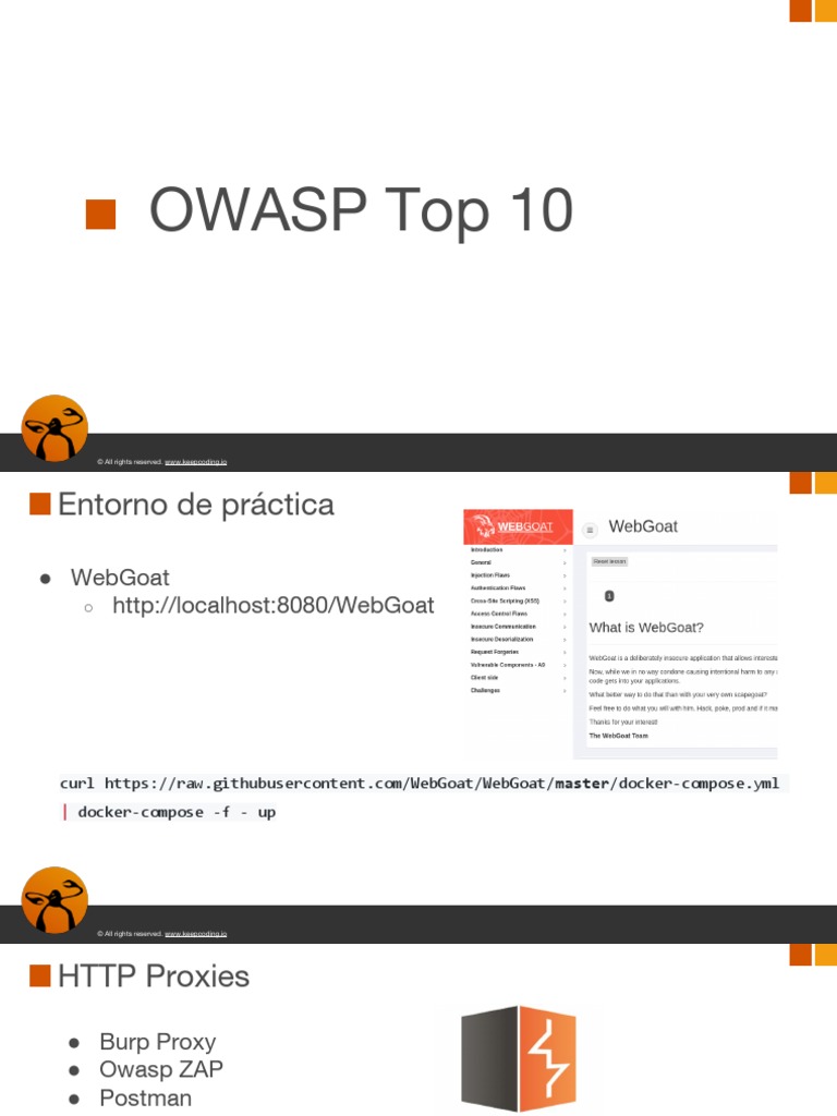 Tema 2 - OWASP Top 10 | Descargar gratis PDF | SQL | Script Java