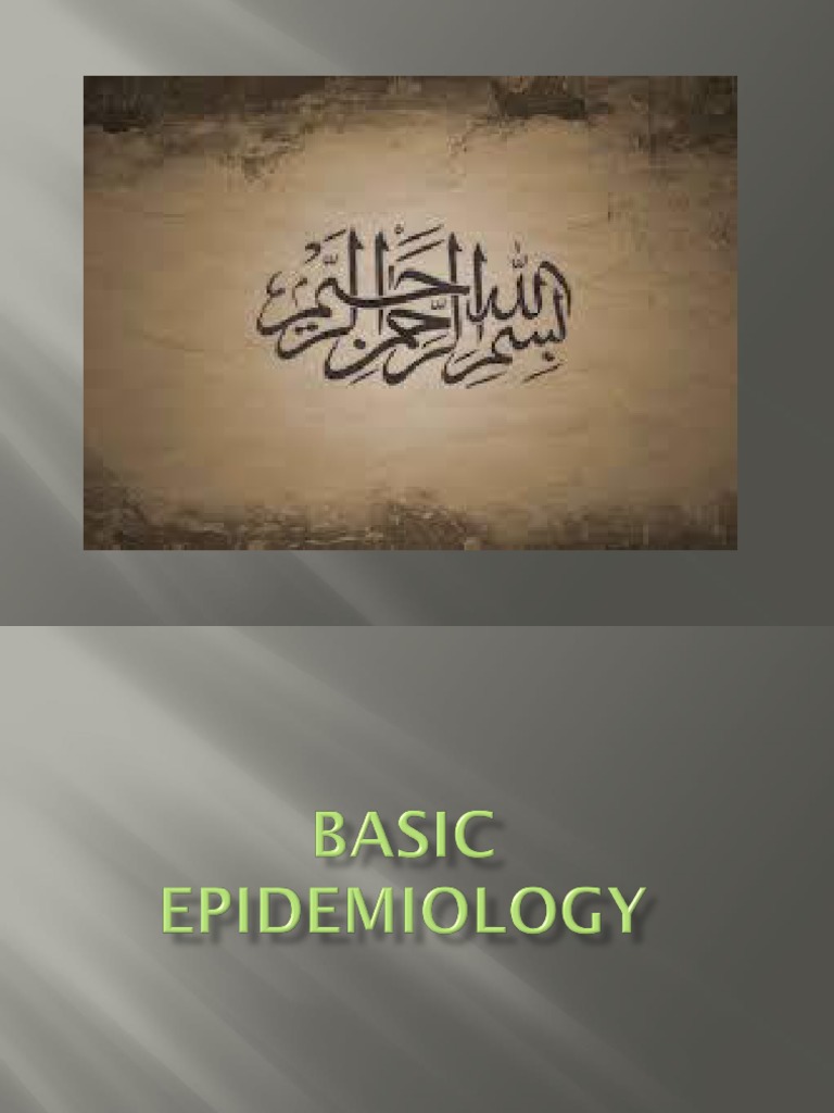 Understanding Epidemiology Basics | PDF | Incidence (Epidemiology) | Prevalence