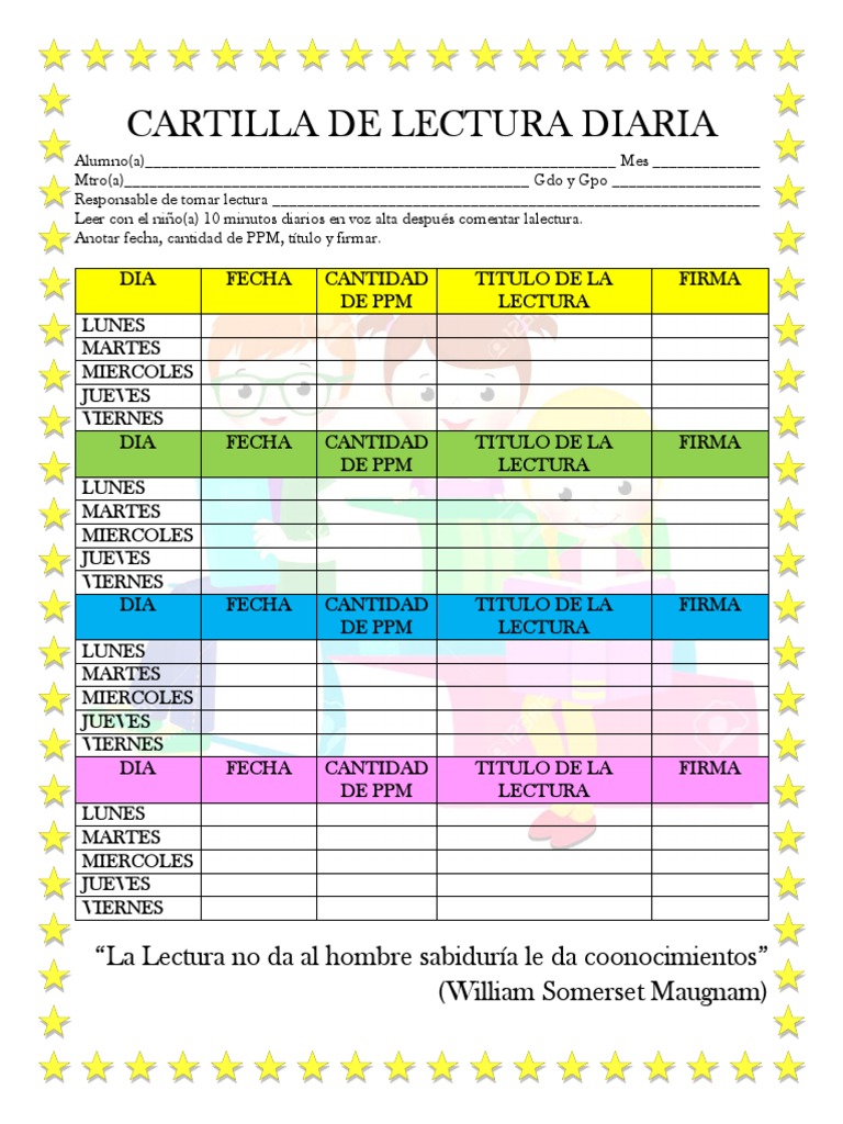Cartilla de Lectura Diaria para Niños | PDF