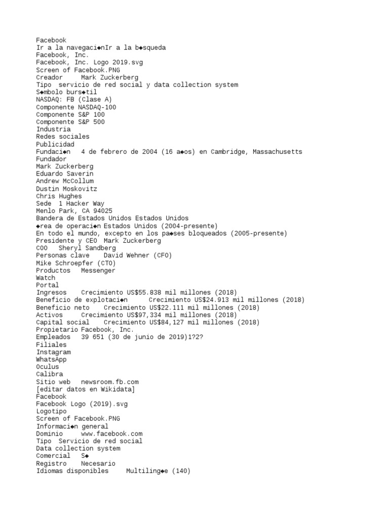 Facebook Wikipedia | PDF | Facebook | Aplicación movil