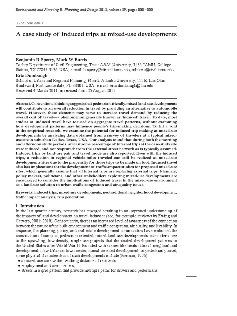 A Case Study Mixed-Use | PDF | Built Environment | Urban Planning