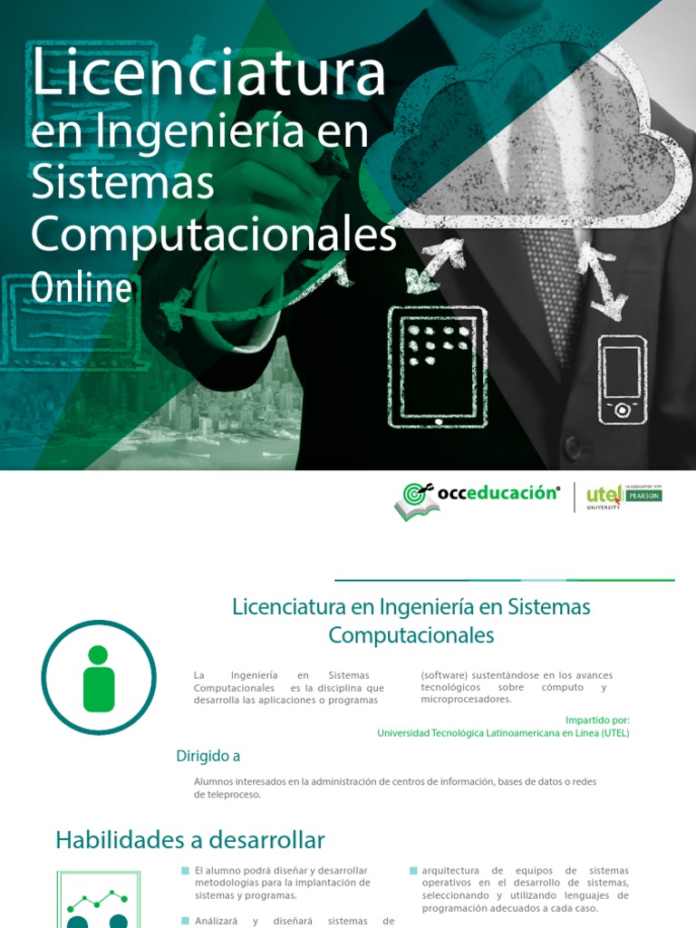 Licenciatura en Ingenieria en Sistemas Computacionales - UTEL | PDF | Ciencias de la Computación ...