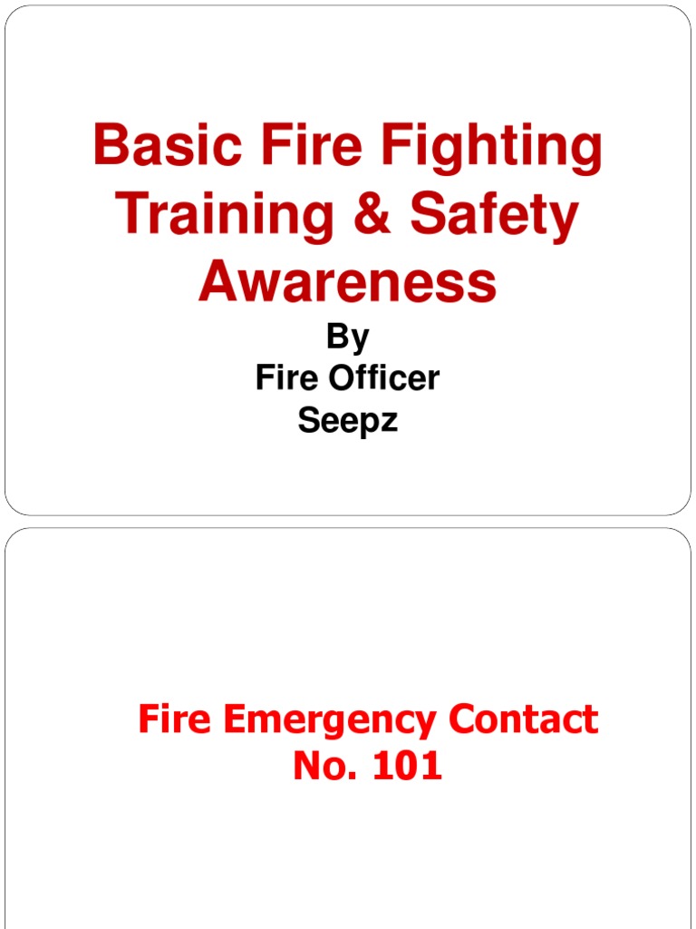Basic Fire Fighting Training | PDF | Fires | Firefighting