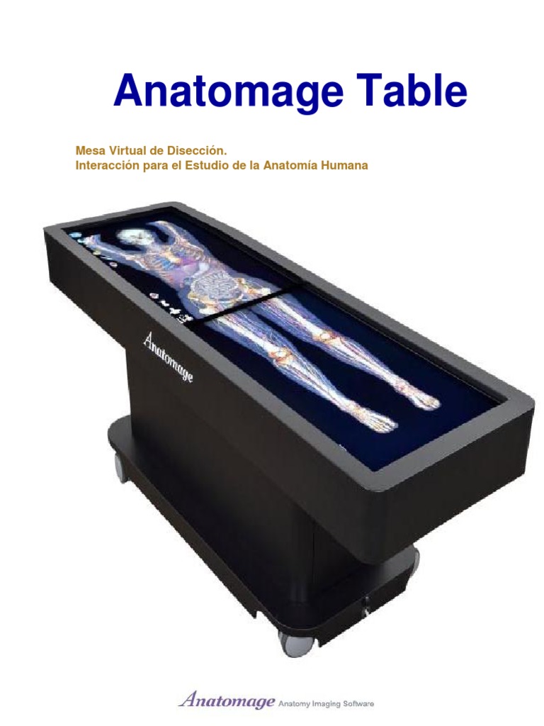 Brochure Anatomage | PDF | Realidad virtual | Plan de estudios