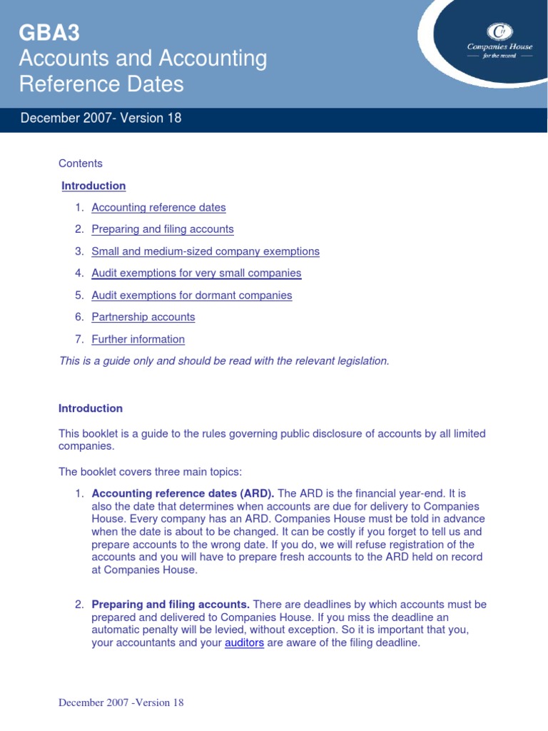 How To File Accounts To Companies House UK - A Guide Book | PDF ...