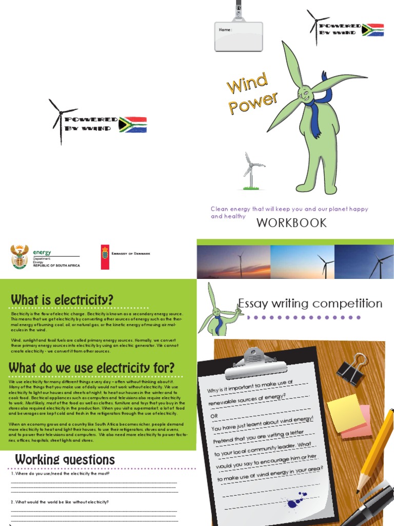 Wind Power Kids Workbook | PDF | Wind Power | Renewable Energy