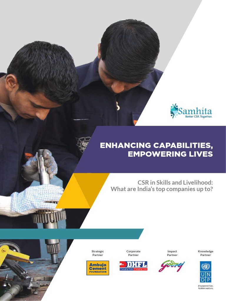 Livelihoods Through CSR Skill Development PDF | PDF | Corporate Social ...
