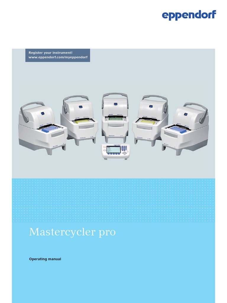 Operating Manual - Mastercycler Pro PDF | PDF | Vacuum Tube ...