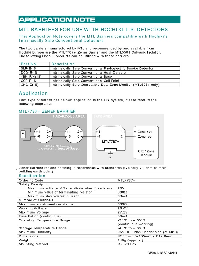 mtl7787 Zener Barrier PDF | PDF | Resistor | Fuse (Electrical)