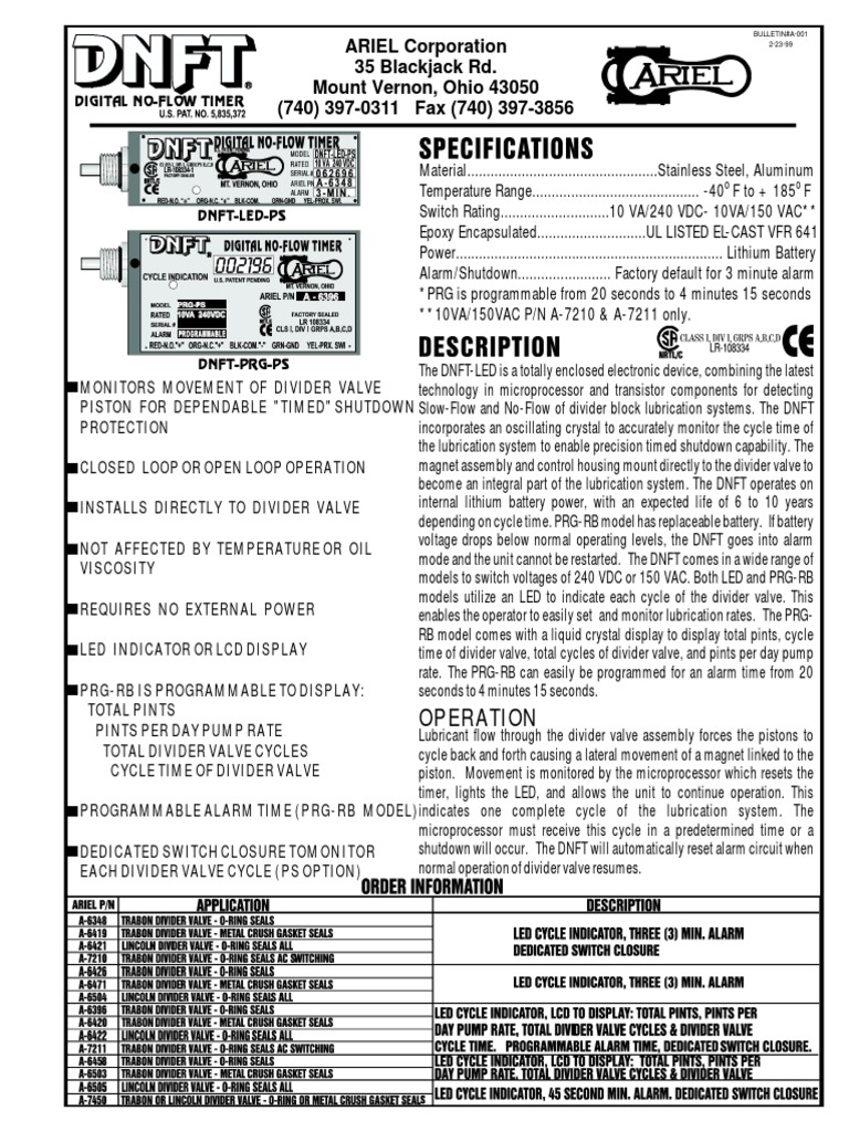 DNFT A-6348 Led-Ps PDF | PDF | Valve | Switch