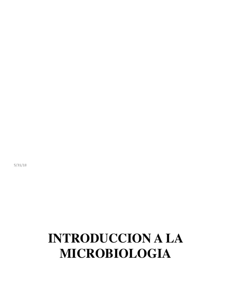 Introduccion A La Microbiologia | PDF | Biología Celular) | Las bacterias