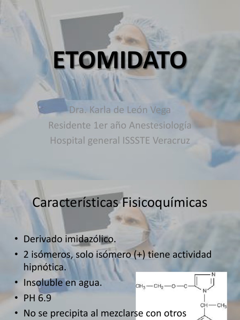 Etomidato 111023201535 Phpapp02 | PDF | Farmacocinética | Farmacología