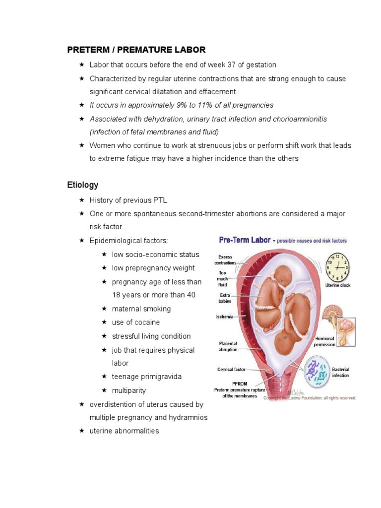 Repro Ptl&prom | PDF | Preterm Birth | Fetus