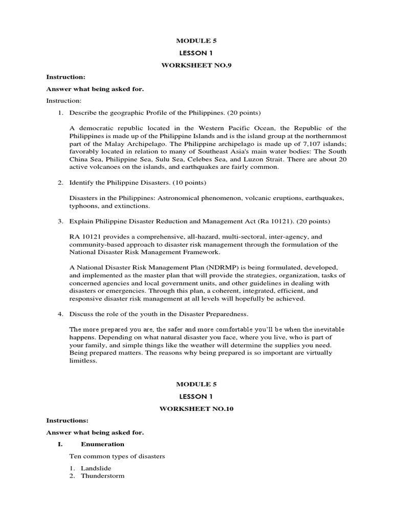 NSTP Module | PDF | Natural Disasters | Emergency Management