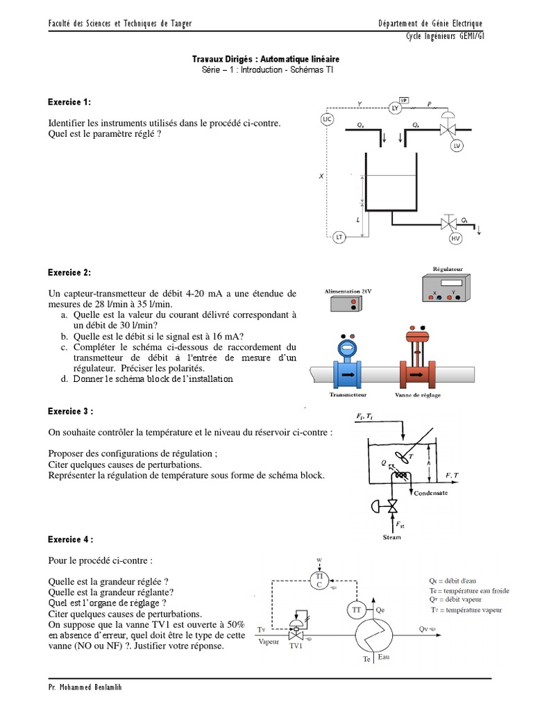 Sch mas TI Et Exercices D automatique PDF Ordinateurs