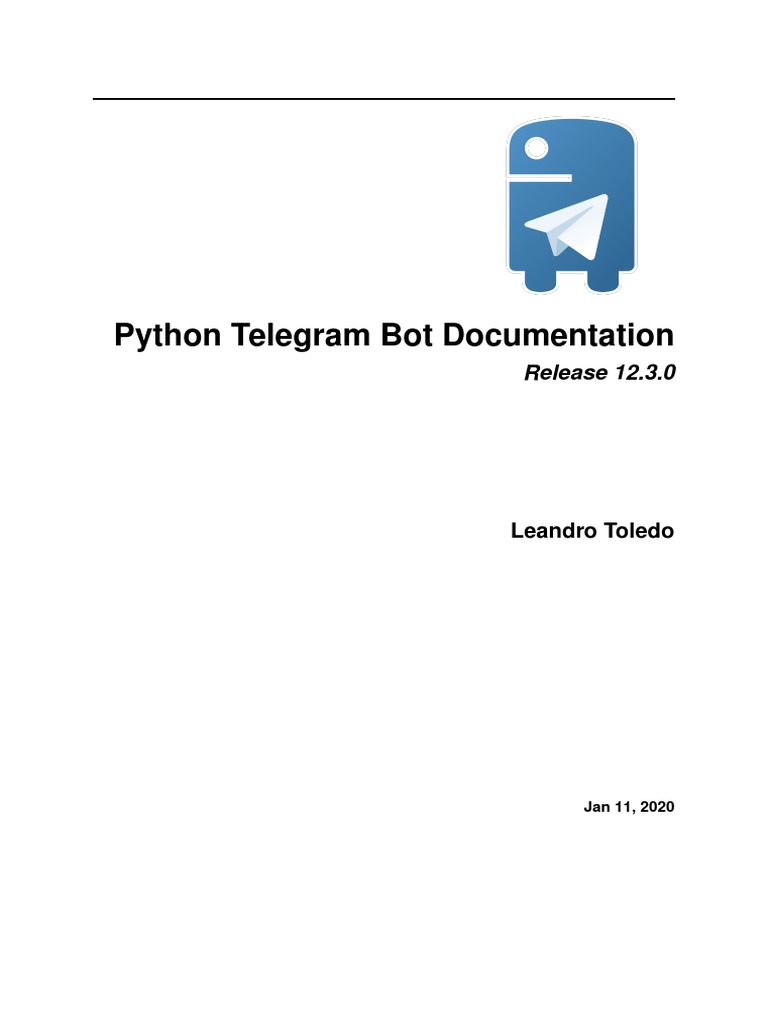 Python Telegram Bot | PDF | Callback (Computer Programming) | Parameter (Computer Programming)