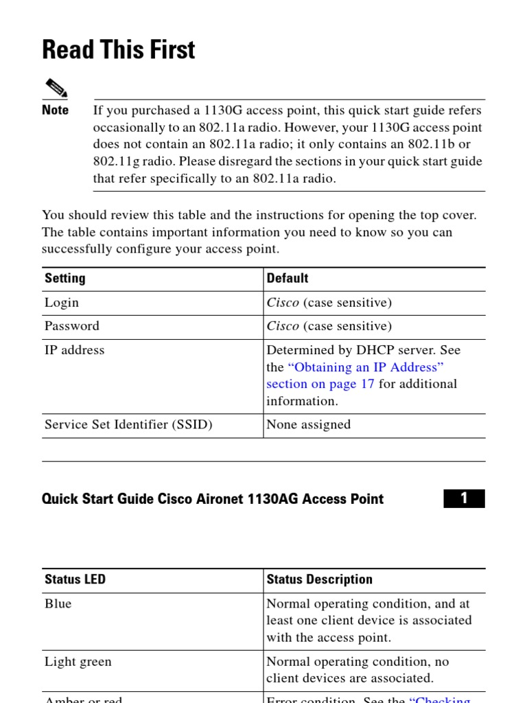 Read This First: Cisco (Case Sensitive) Cisco (Case Sensitive) | PDF ...