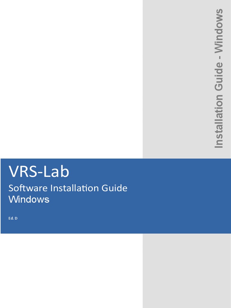 VRS-Lab Instalation Guide Windows en US Edd | PDF | Microsoft Windows | Windows Xp
