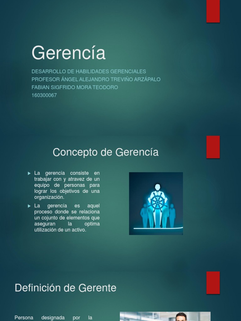 Gerencía | PDF | Negocios | Relaciones personales, crianza y desarrollo ...