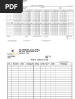 Contoh Rekap Time Sheet Alat Berat | PDF