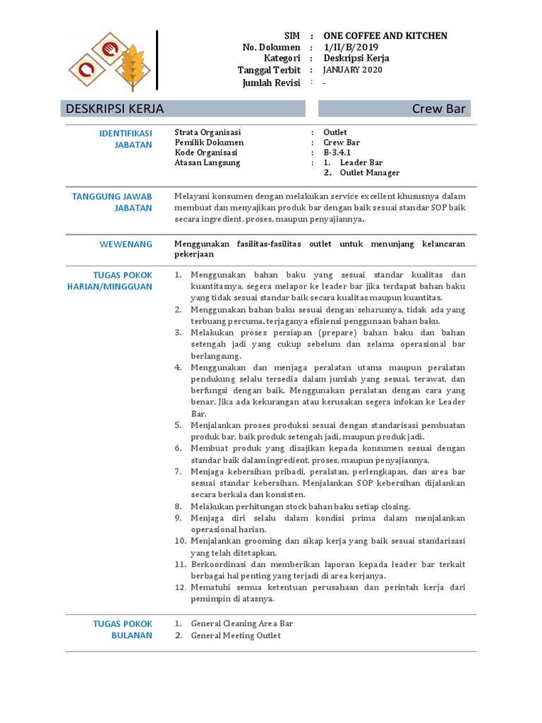 JobDesk 11 Crew Bar | PDF
