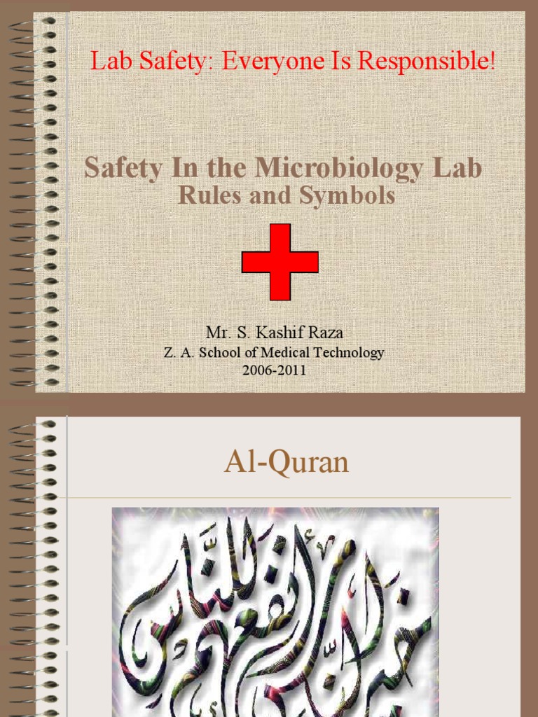 Microbiology Laboratory Safety Rules | PDF | Safety