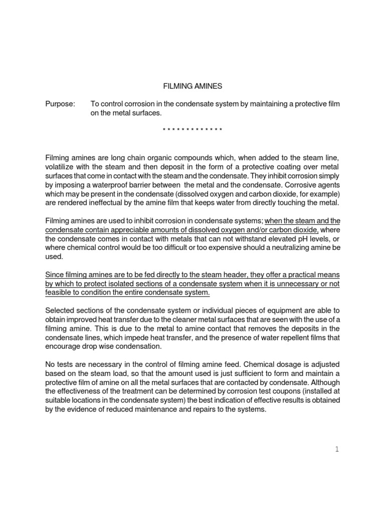 7 Filming Amine | PDF | Corrosion | Boiler