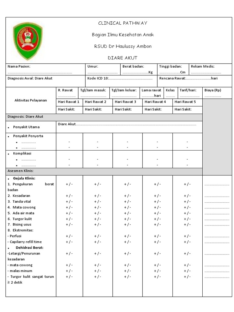Clinical Pathway Diare Akut | PDF