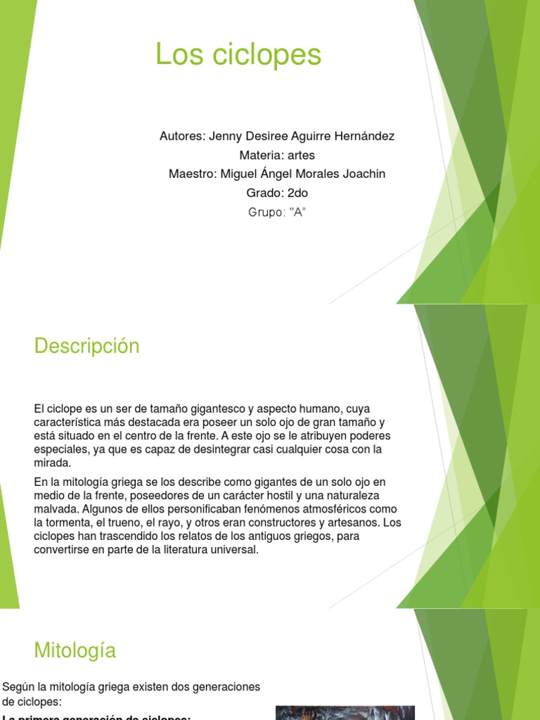 La Historia de Los Ciclopes | PDF | Religión Griega Antigua ...