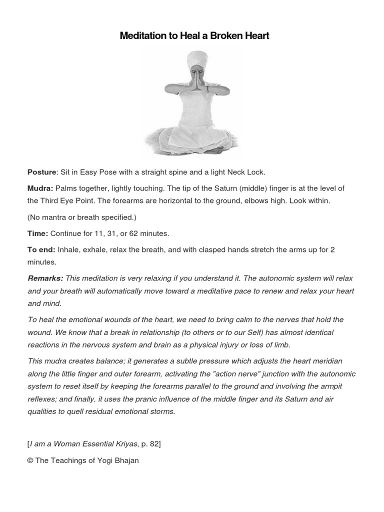 Ky Meditation To Heal A Broken Heart Pdf