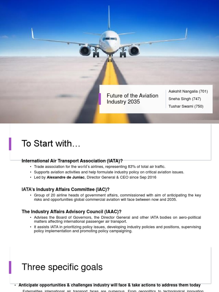Aviation Industry 2035: Future Trends | PDF | Sustainability | Computer ...