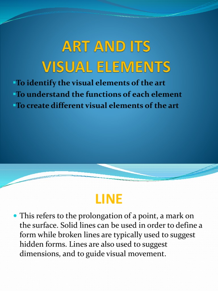 Art and Its Visual Elements | PDF | Shape | Color