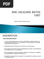 Saligang Batas NG Pilipinas (1987) | PDF