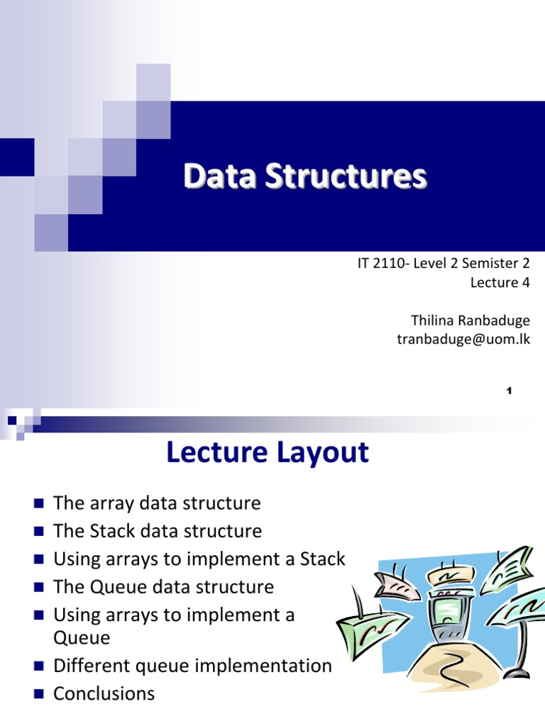 Lecture4 Pdf Queue Abstract Data Type Array Data Structure Free 30 Day Trial Scribd
