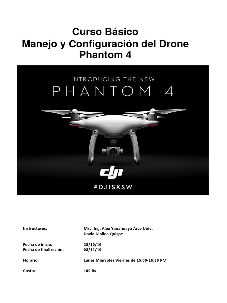 Curso De Drones Pdf Pdf Cambio Tecnológico Control Remoto