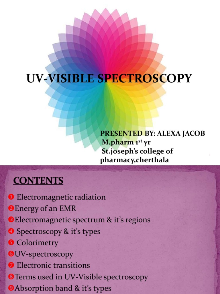 Introduction to UV-Visible Spectroscopy | PDF | Ultraviolet–Visible ...