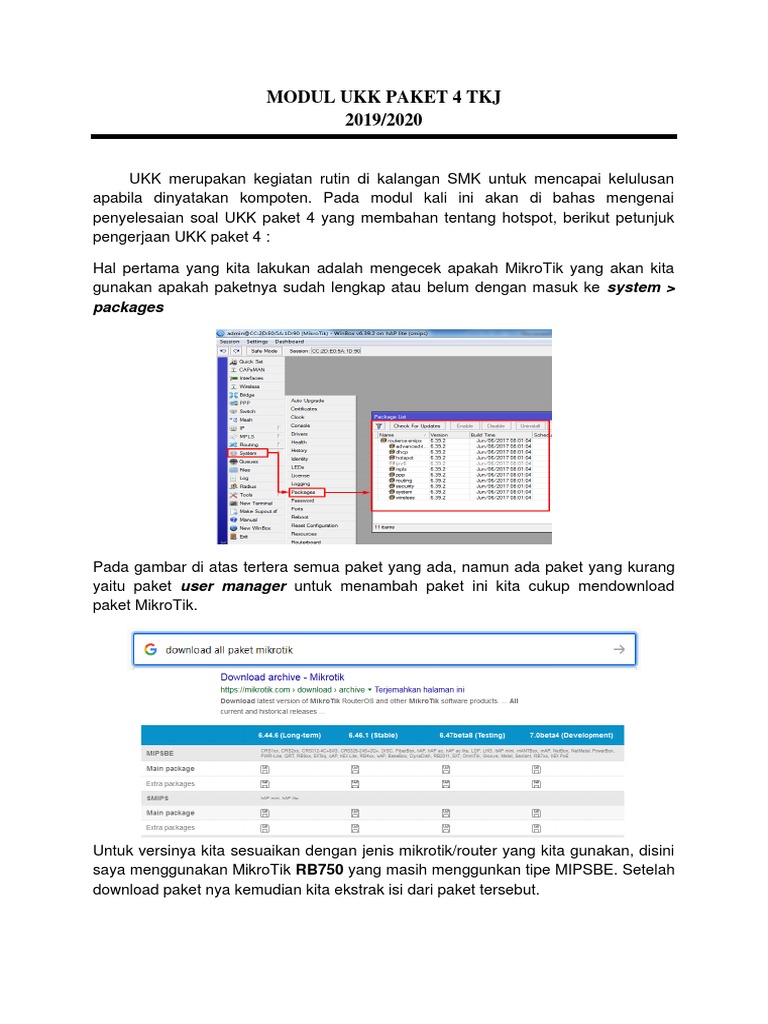 Modul Ukk Paket 4 TKJ | PDF | Teknologi & Rekayasa